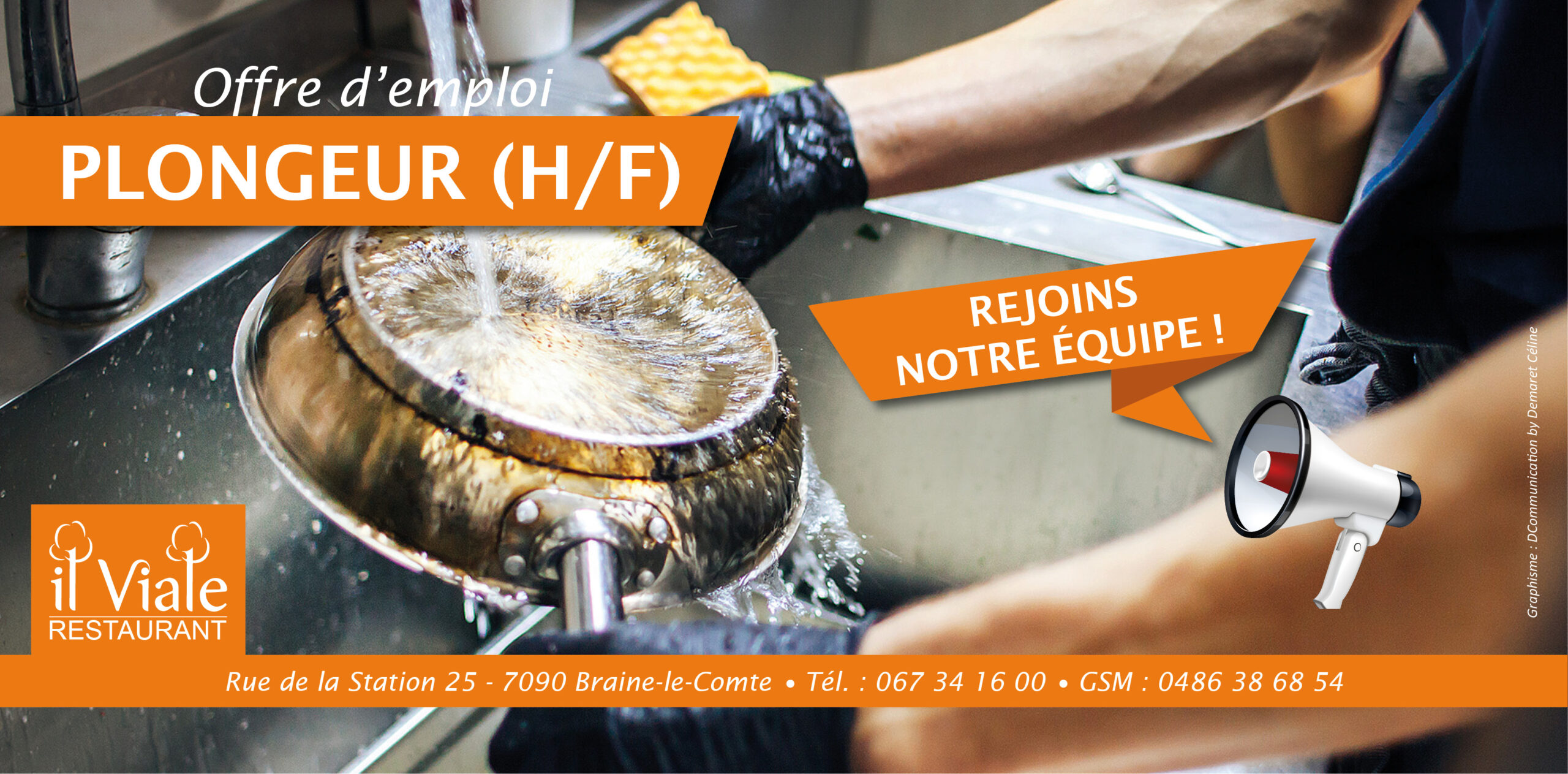 Offre d'emploi - Plongeur (H/F) - il Viale Restaurant